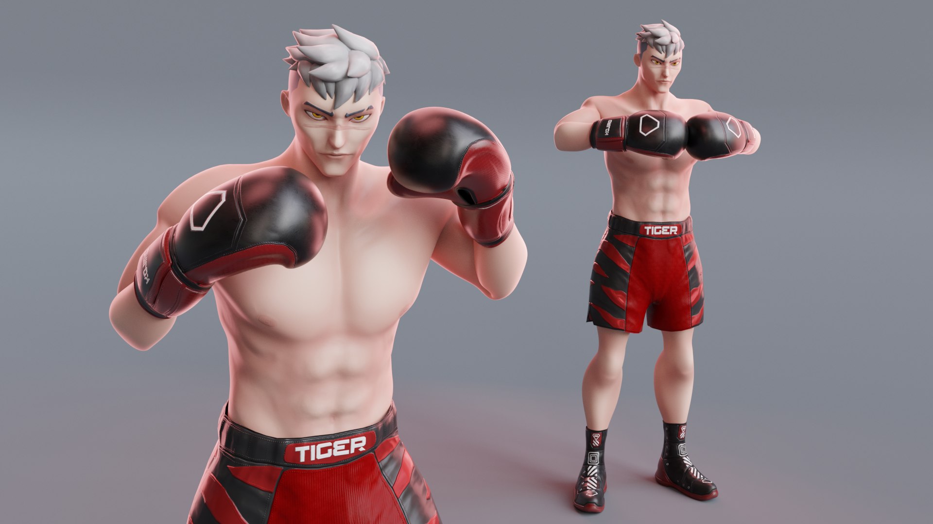 Low Poly Boxer - MMA Fighter - Kojiro 3D model - TurboSquid 2026927