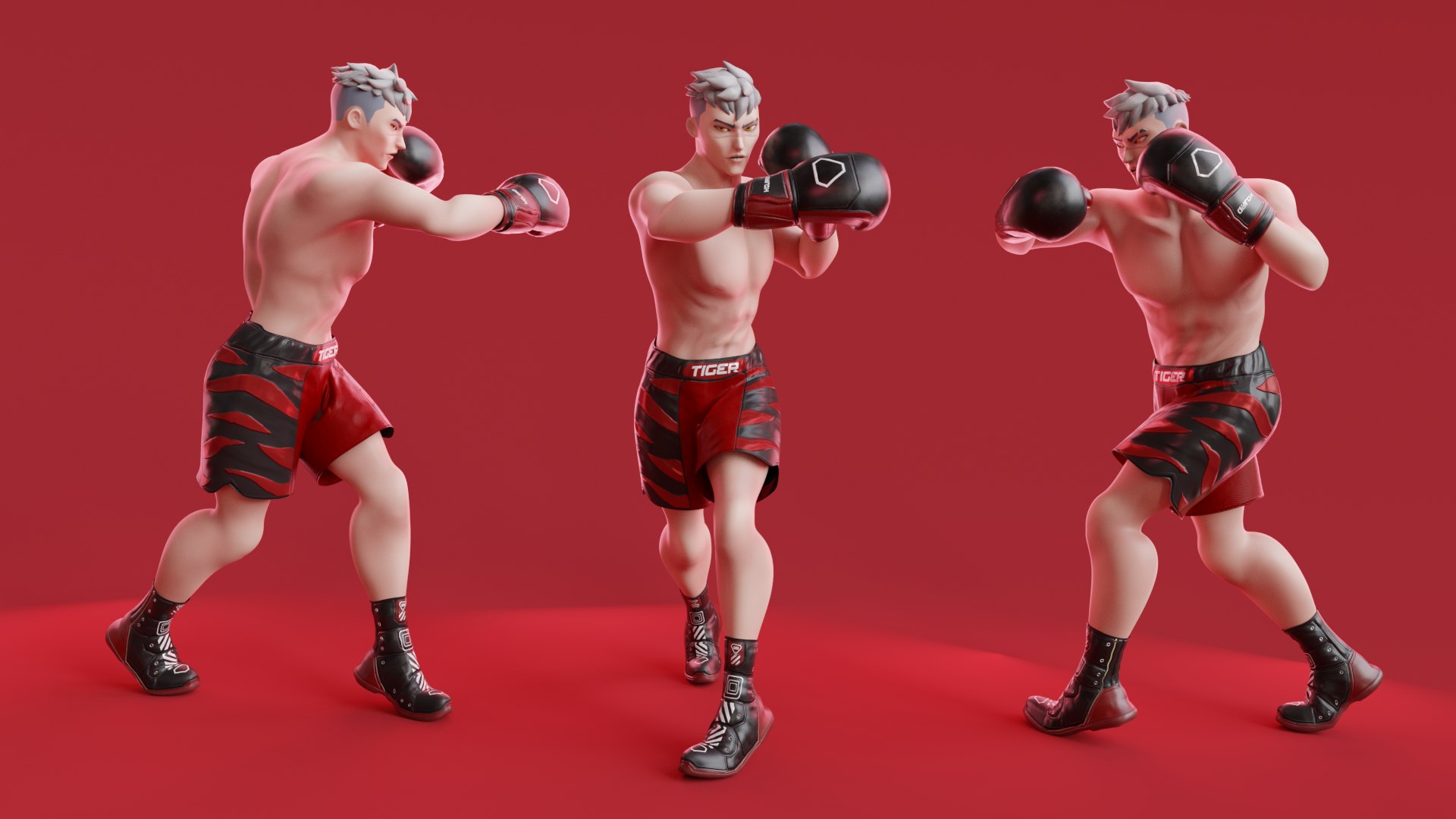 Low Poly Boxer - MMA Fighter - Kojiro 3D Model - TurboSquid 2026927