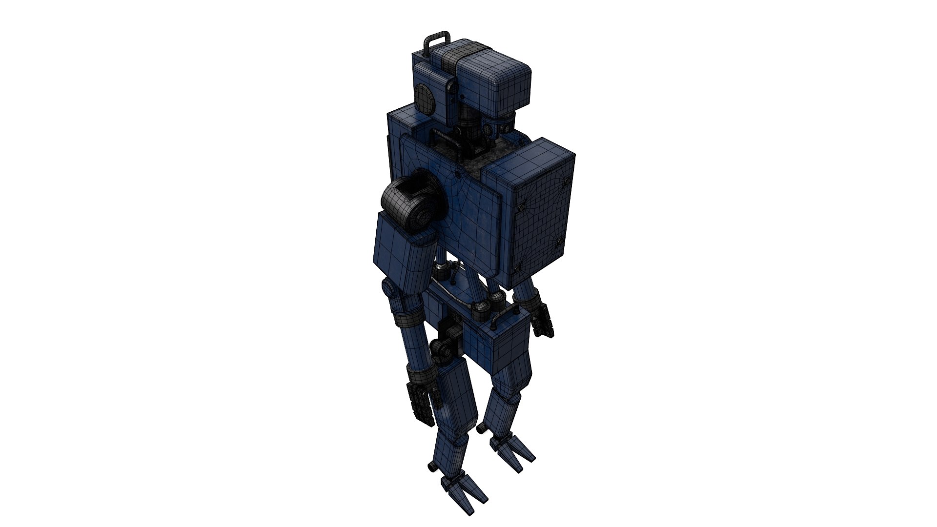 Blue Robot 3D - TurboSquid 1523479