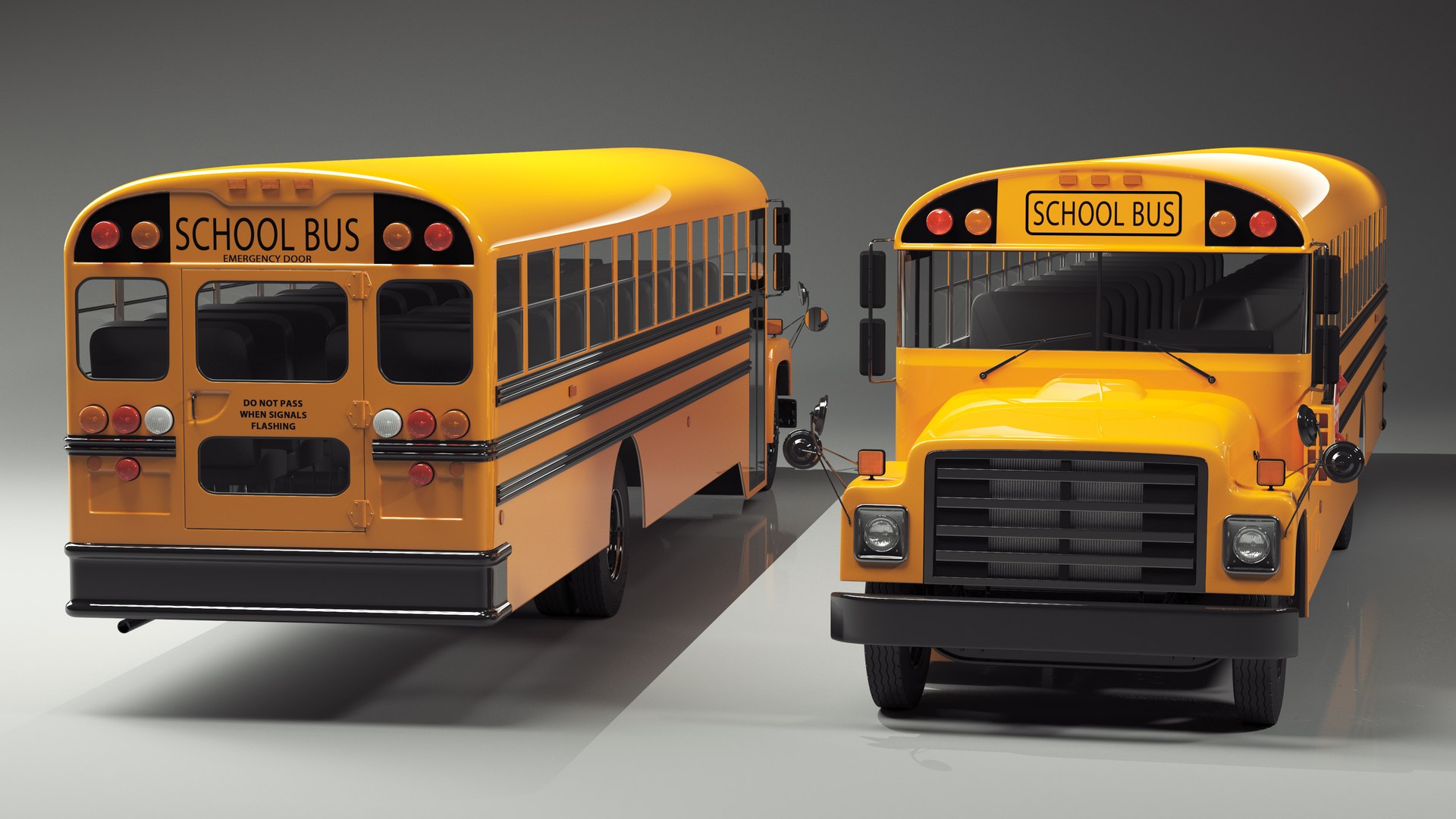 Yellow School Bus 3D - TurboSquid 2146445