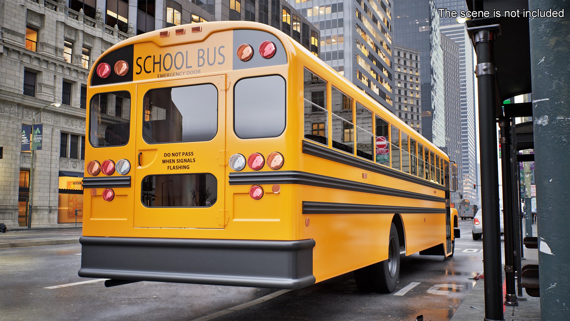 Yellow School Bus 3D - TurboSquid 2146445