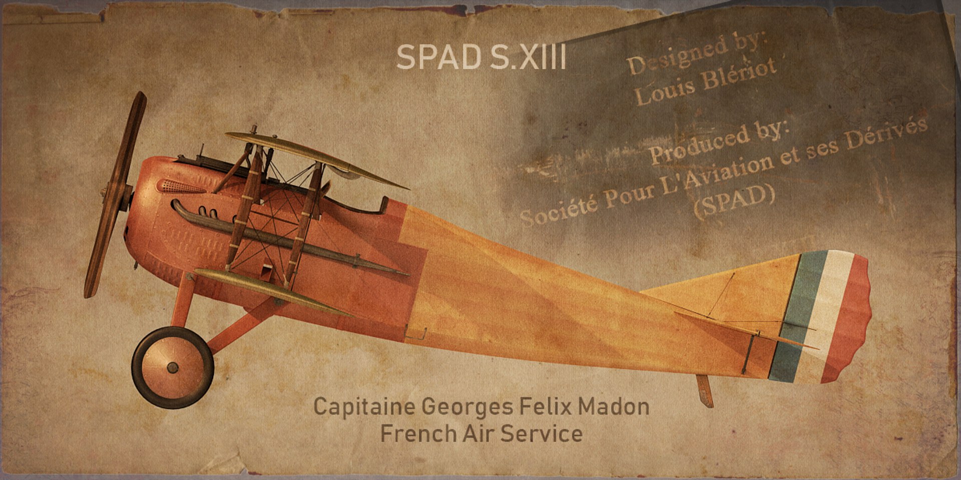 3D Spad S Xiii Madon - TurboSquid 1420583