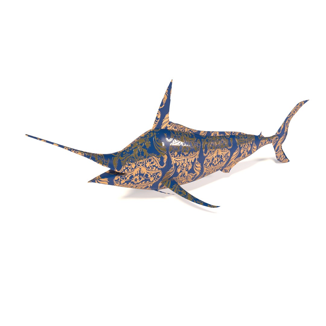 3D Ceramic Swordfish Model - TurboSquid 1894546