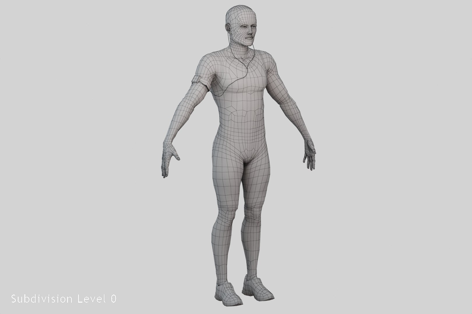 Male Athlete Rigging 3d Model