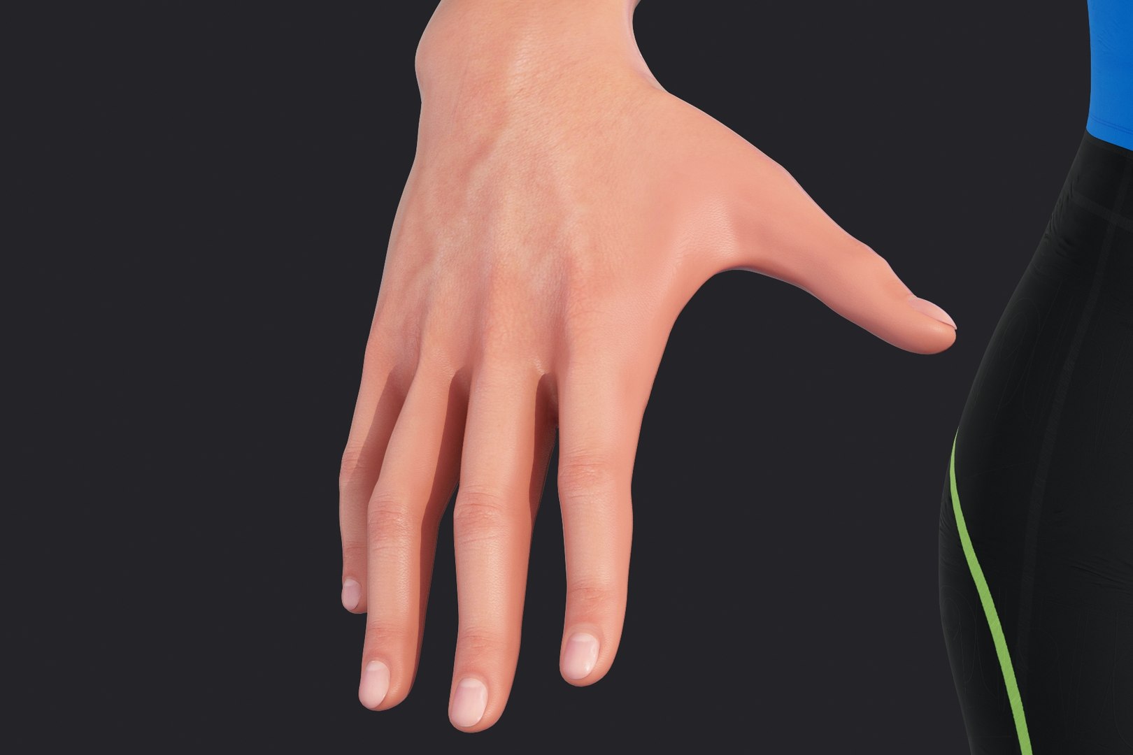 Male Athlete Rigging 3d Model