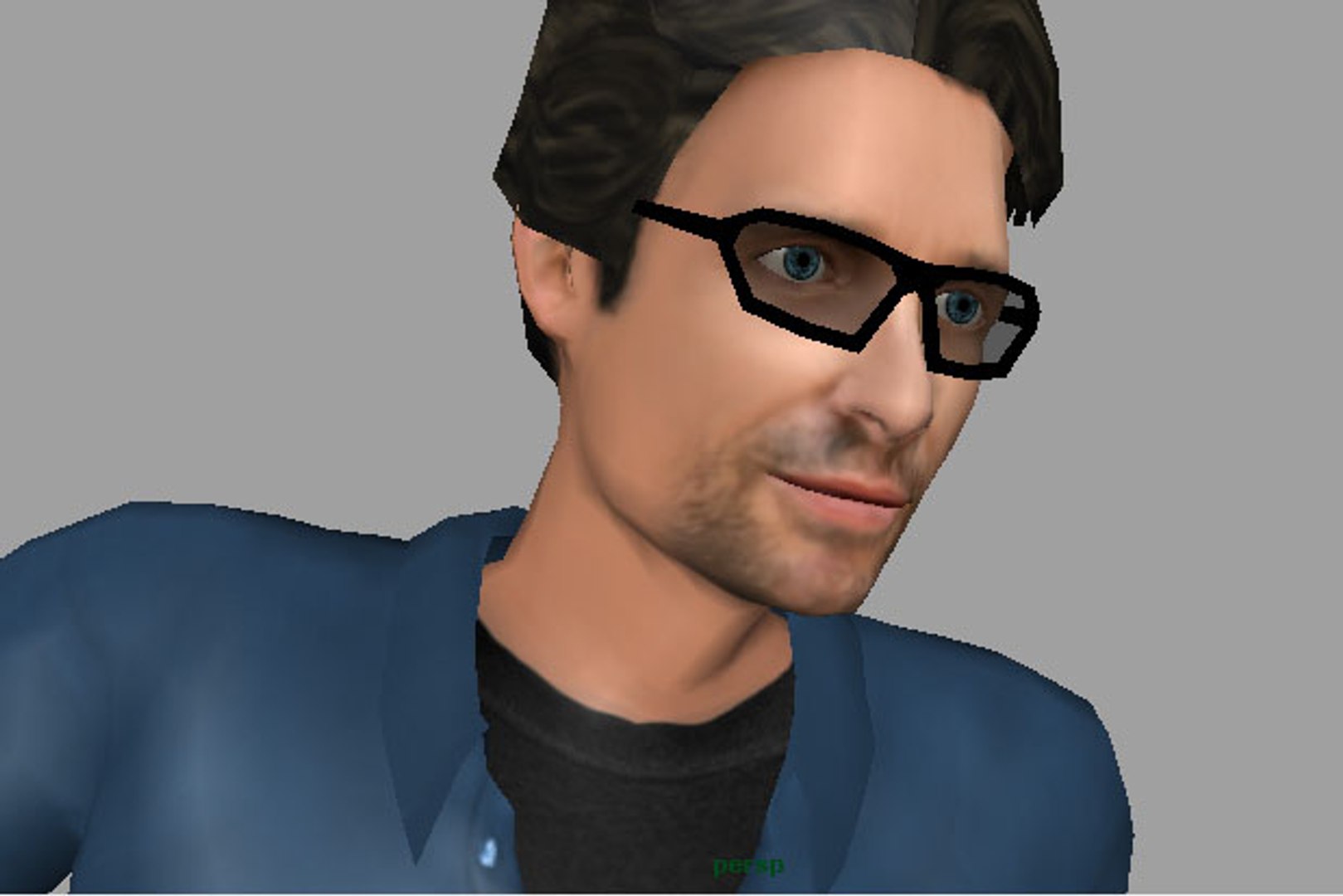 Free Max Mode Male Character Rigged Biped