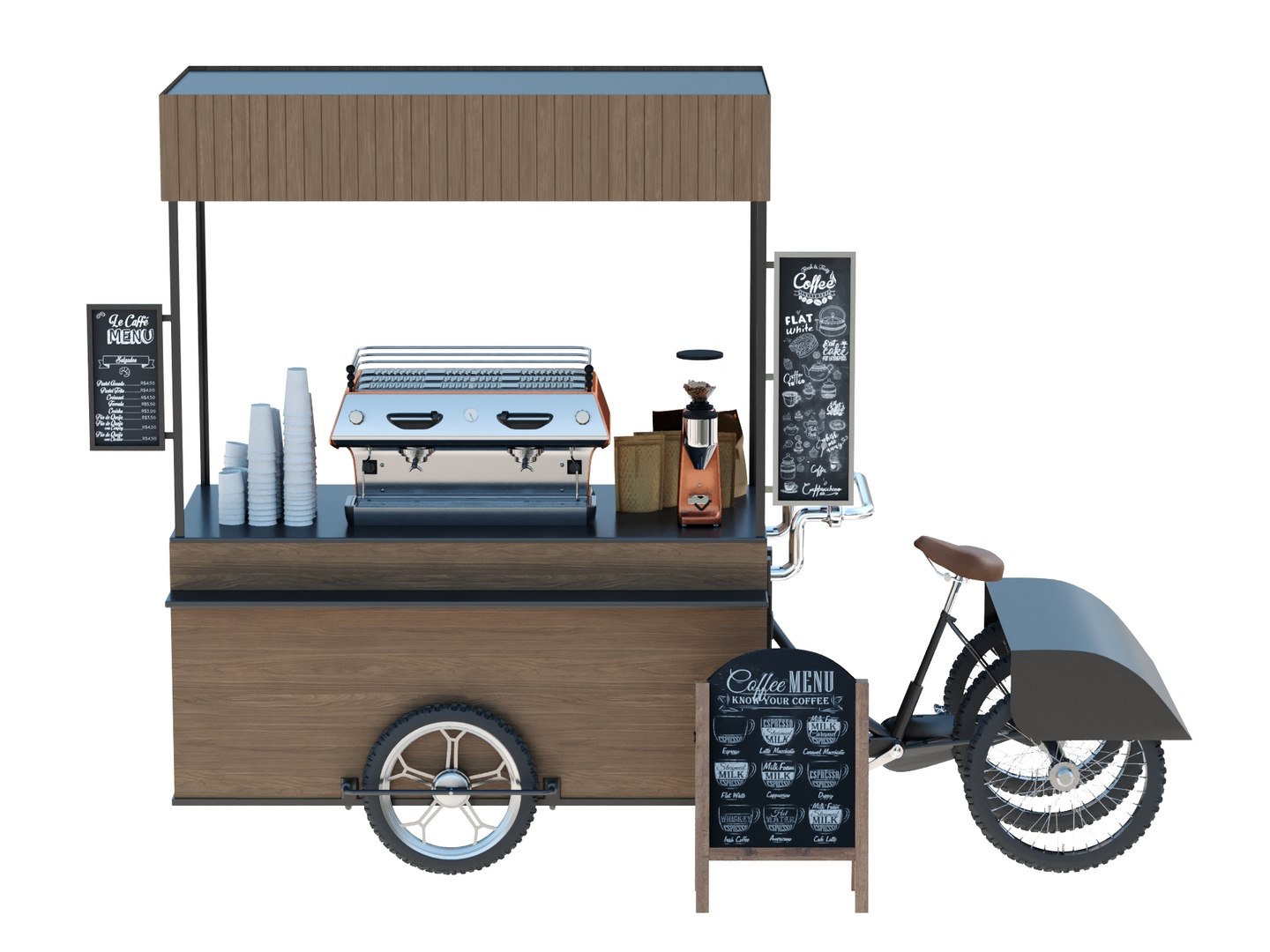 3D BIKE FOOD CAFE 1 model - TurboSquid 1918750