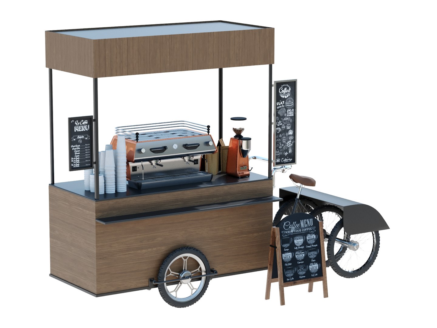 3D BIKE FOOD CAFE 1 model - TurboSquid 1918750