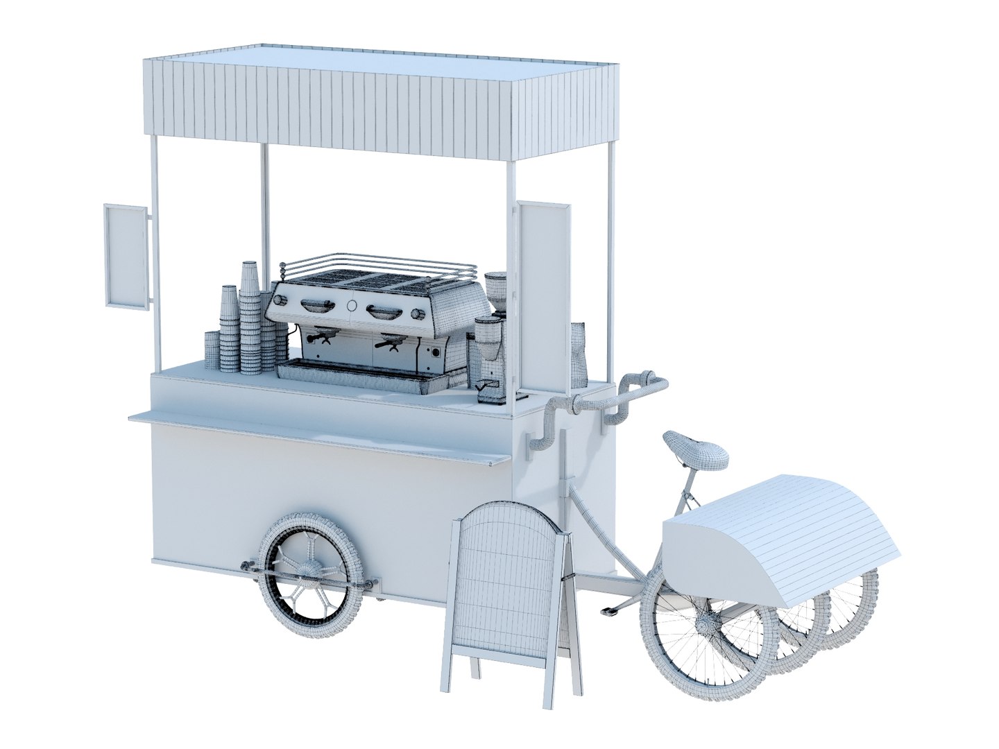3D BIKE FOOD CAFE 1 model - TurboSquid 1918750