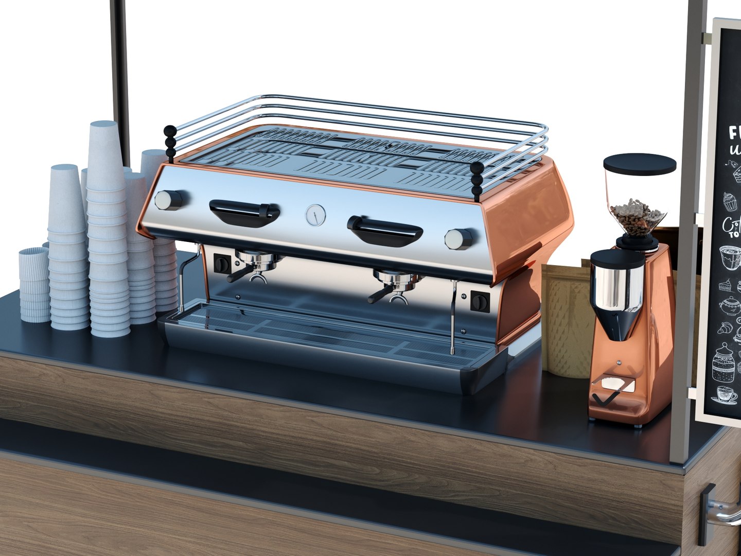 3D BIKE FOOD CAFE 1 model - TurboSquid 1918750