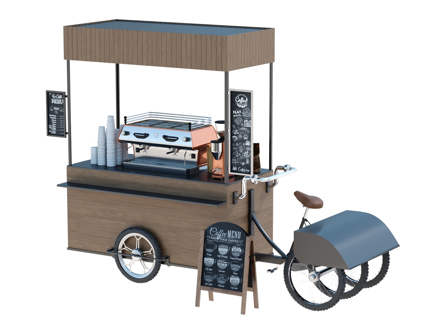 3D BIKE FOOD CAFE 1 model - TurboSquid 1918750