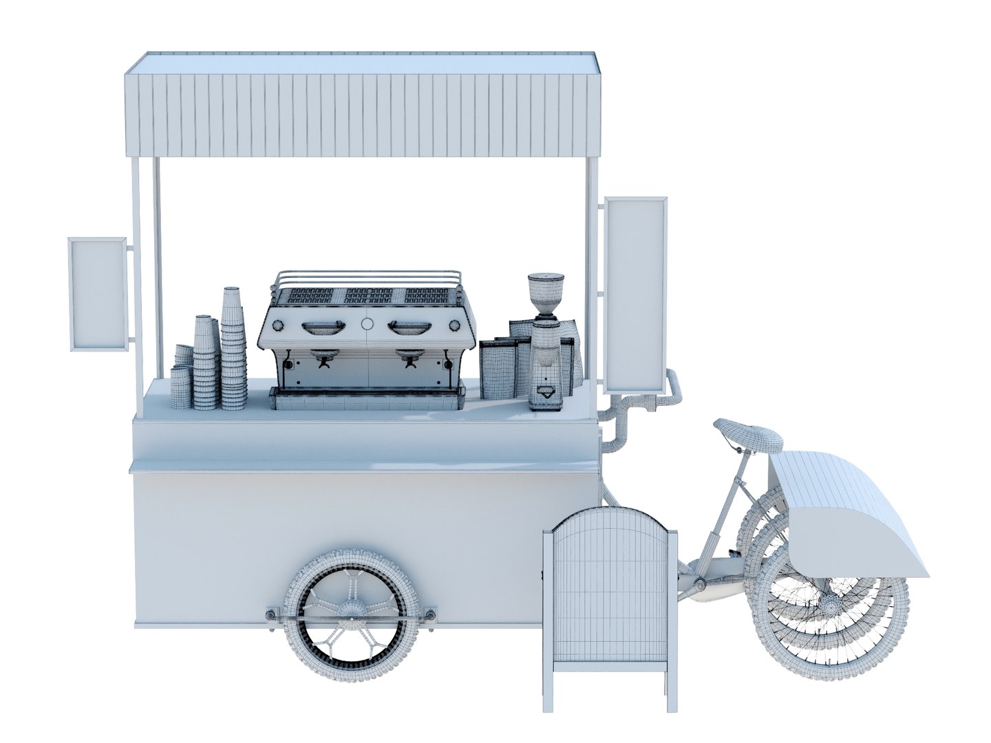 3D BIKE FOOD CAFE 1 model - TurboSquid 1918750