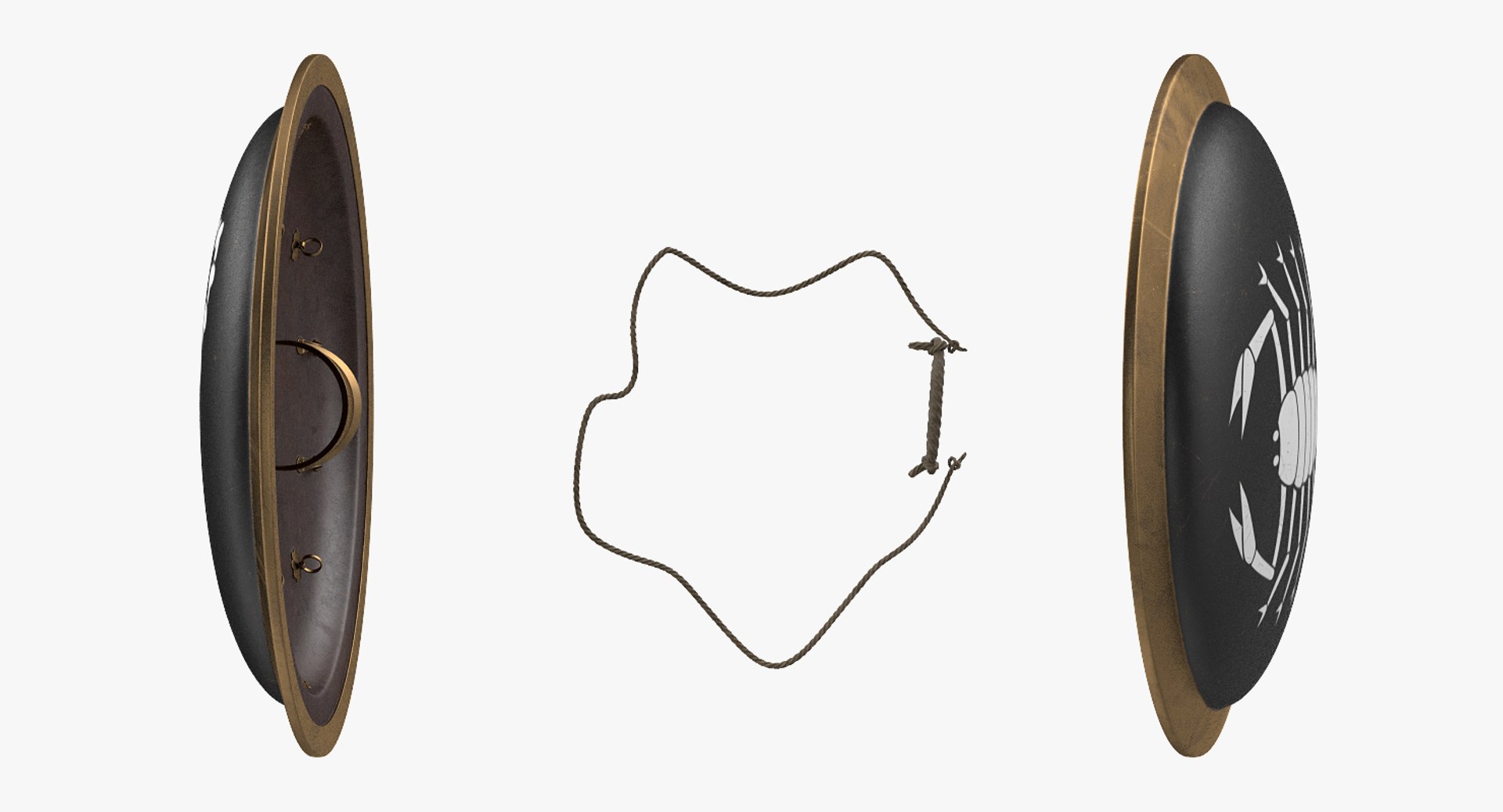 3d Model Greek Scorpion Shield