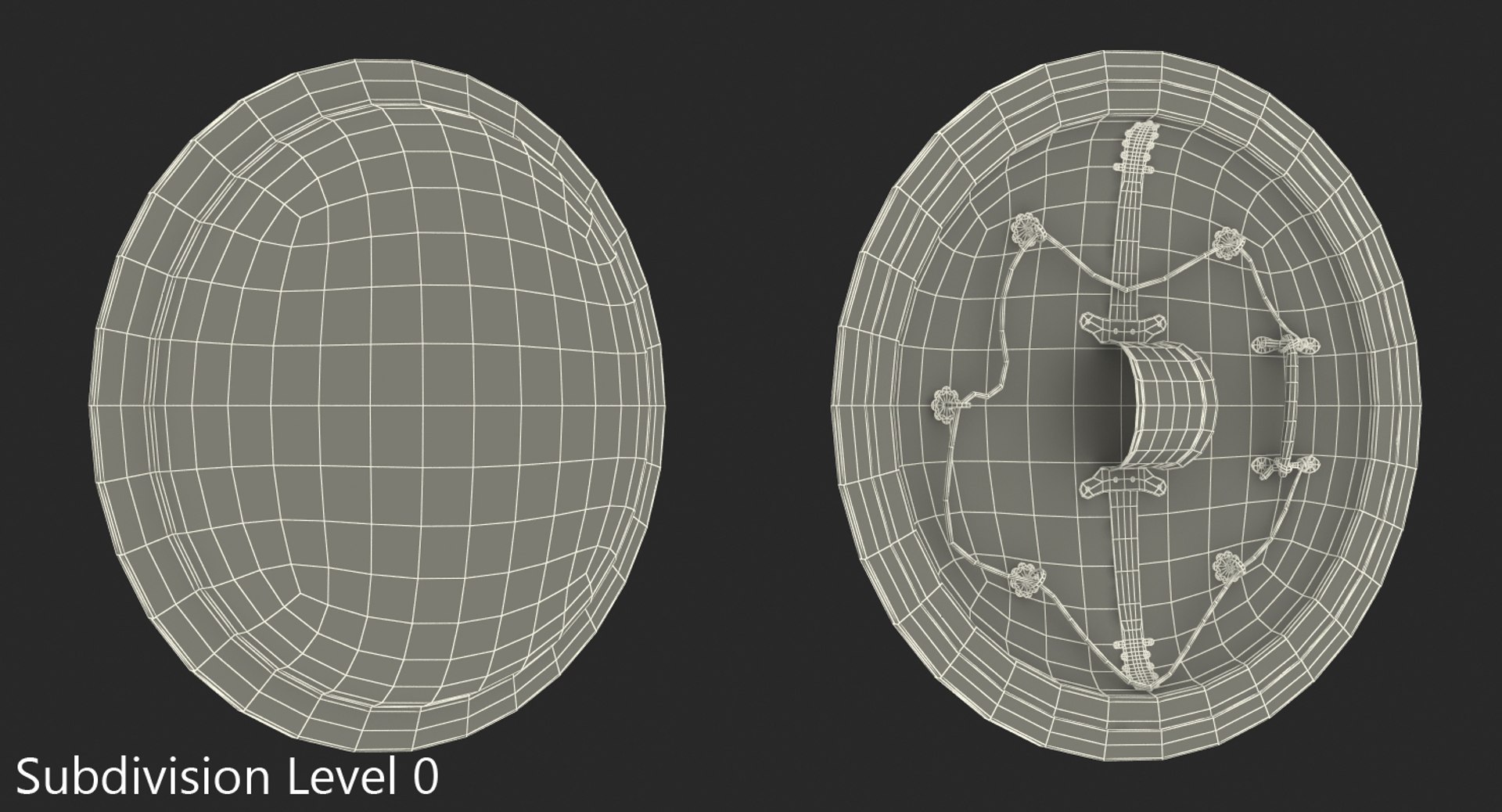 3d Model Greek Scorpion Shield