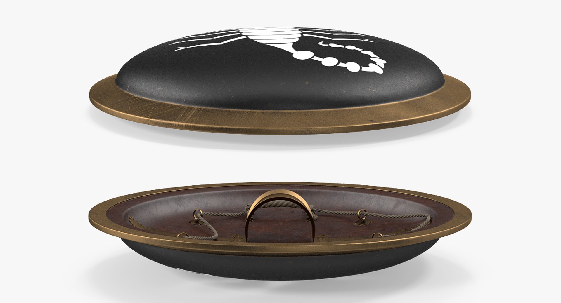 3d Model Greek Scorpion Shield