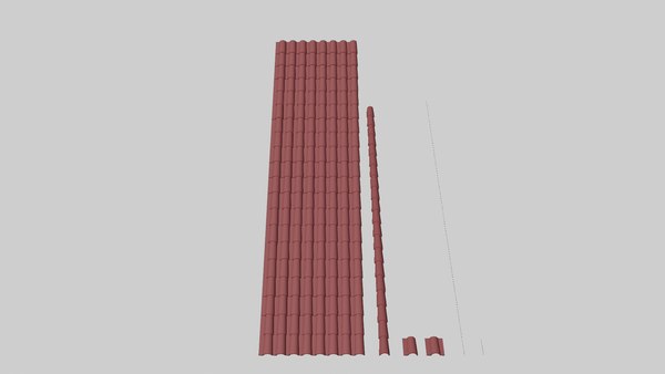 modelo 3d ROOF Tiles - Set - TurboSquid 2019888
