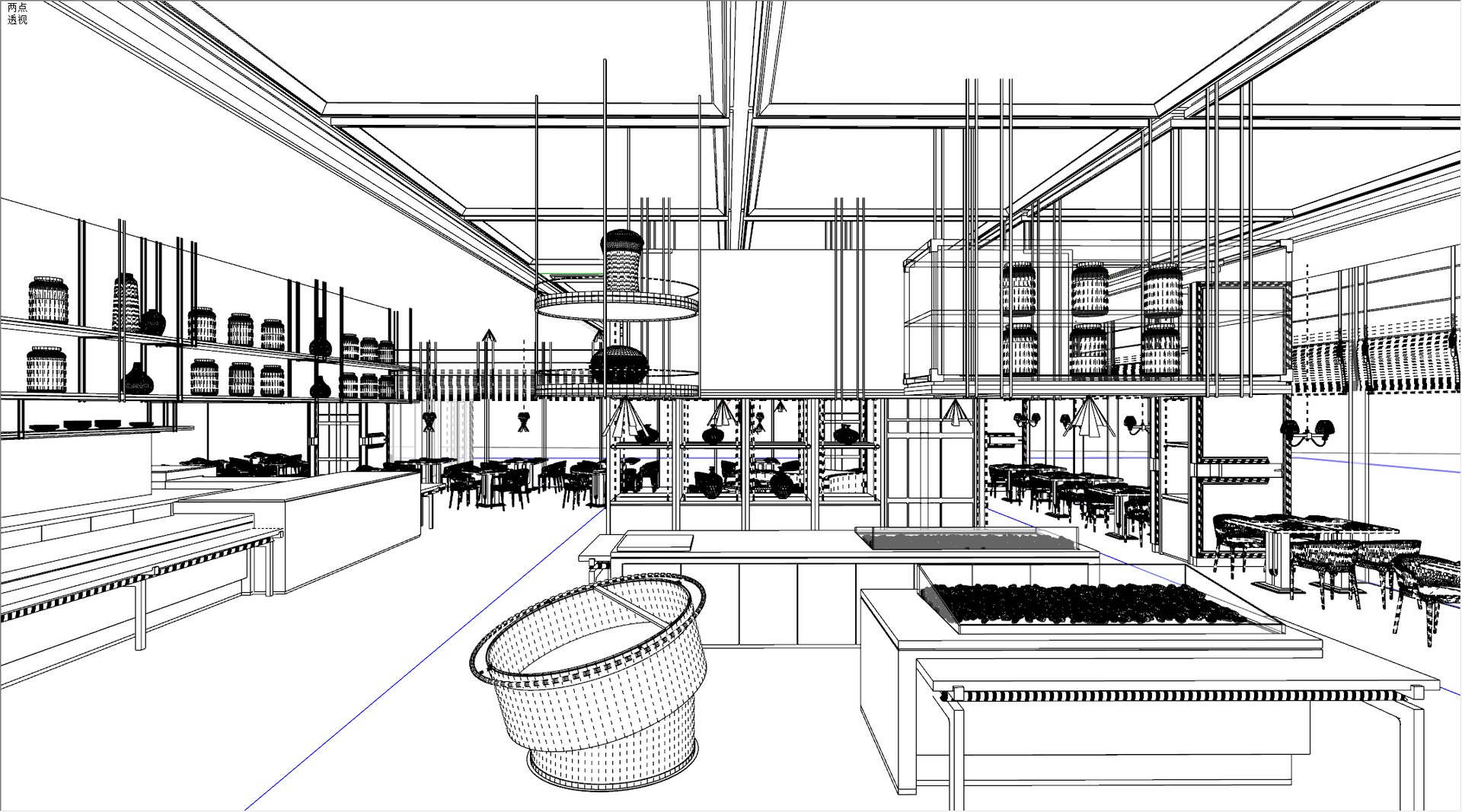 Cafeteria Restaurant Interior Design-A1 3D Model - TurboSquid 2036258