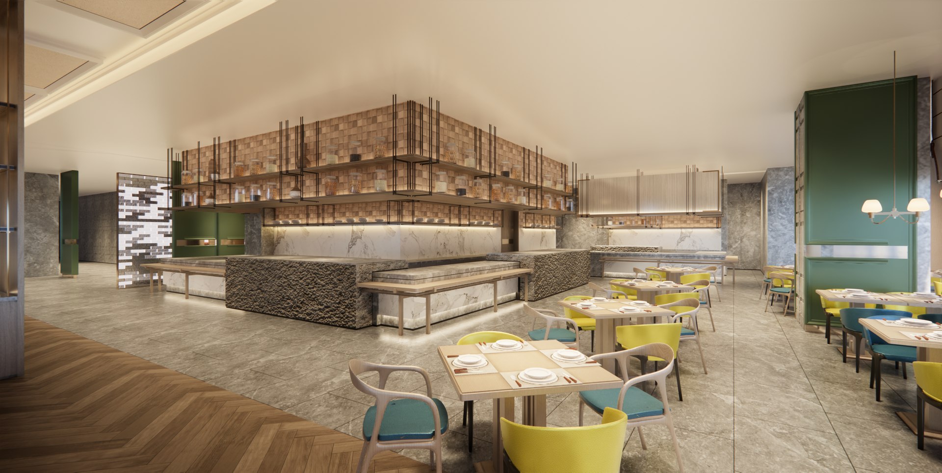 Cafeteria Restaurant Interior Design-A1 3D Model - TurboSquid 2036258