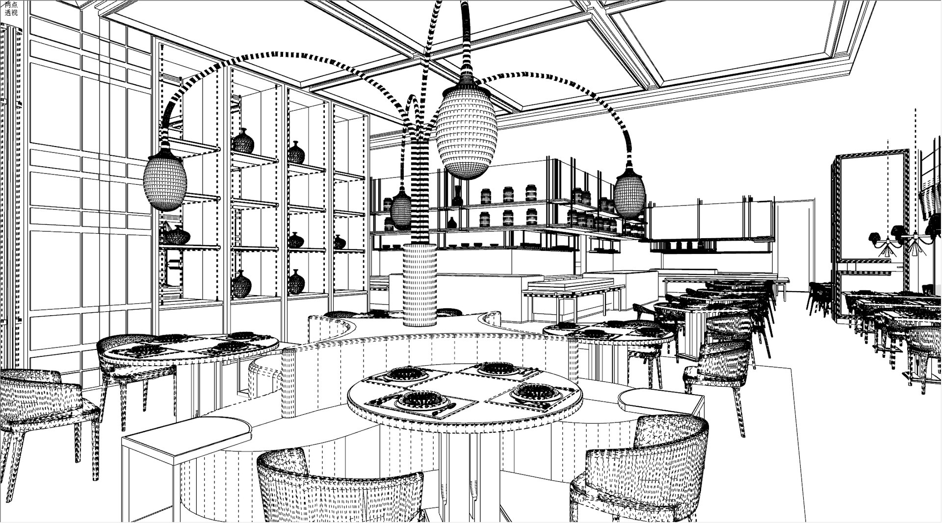 Cafeteria Restaurant Interior Design-A1 3D Model - TurboSquid 2036258