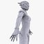 3d woman robotic astro model
