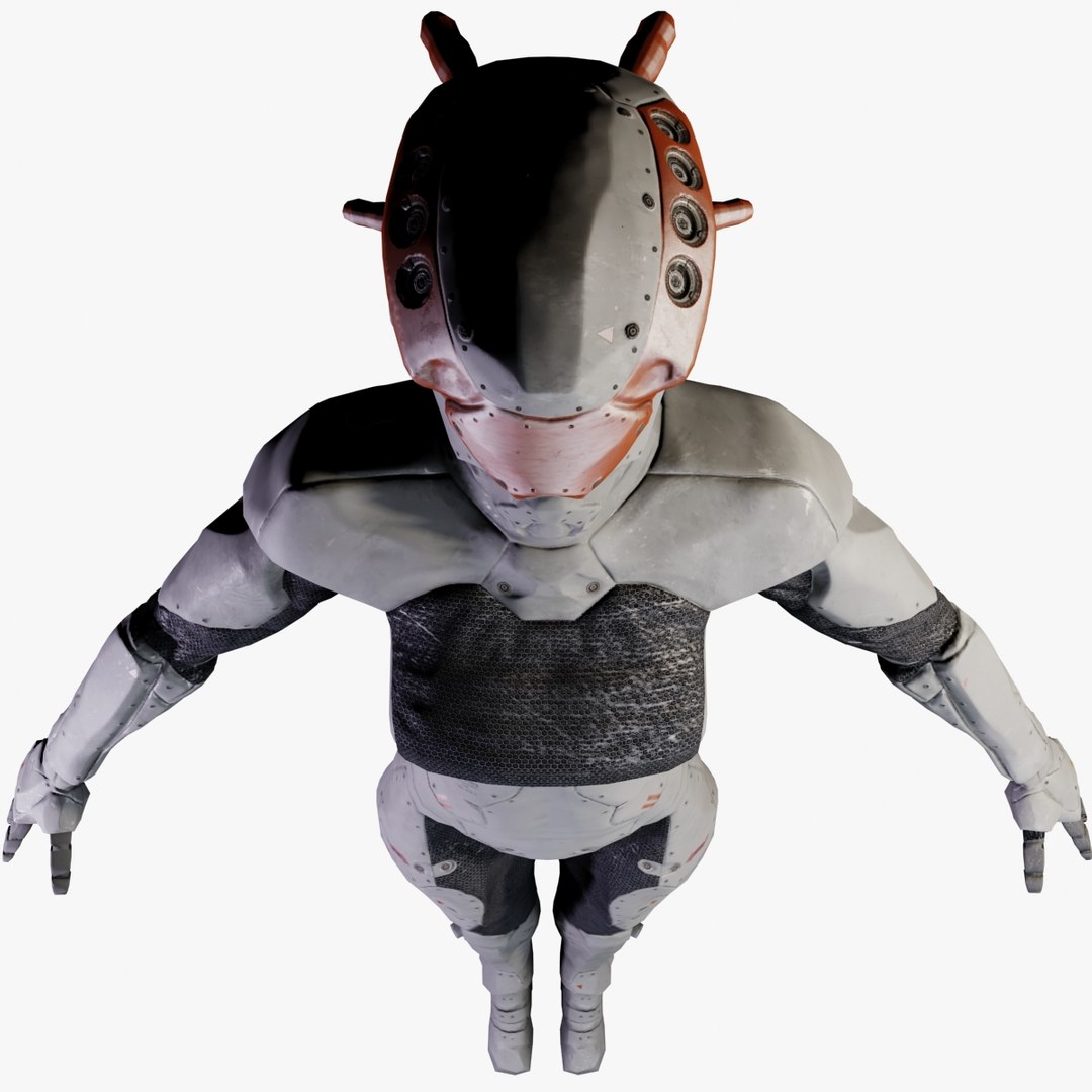 3d woman robotic astro model