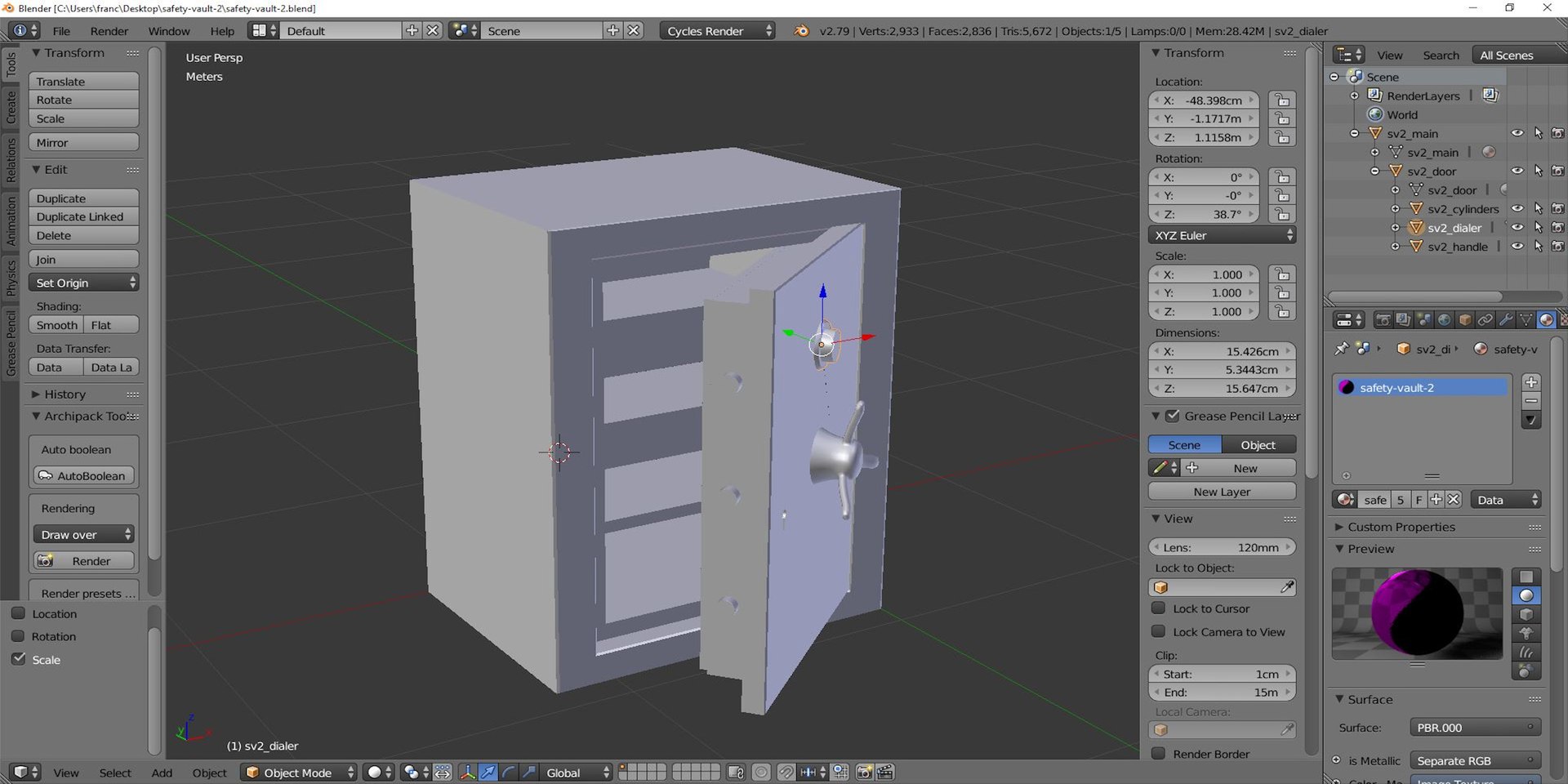 Safe Safety Vault 2 3D Model - TurboSquid 1192974