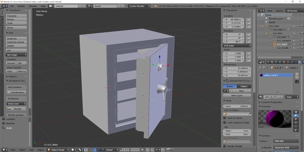Safe safety vault 2 3D model - TurboSquid 1192974
