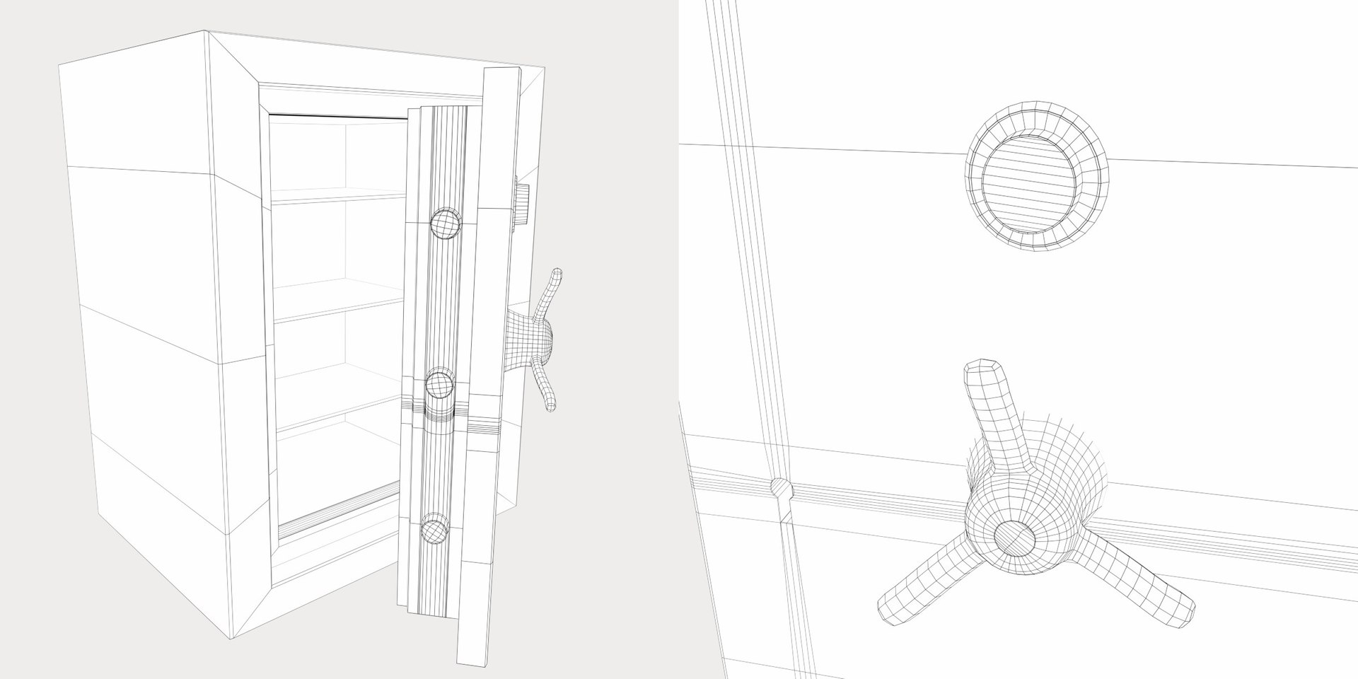 Safe Safety Vault 2 3D Model - TurboSquid 1192974