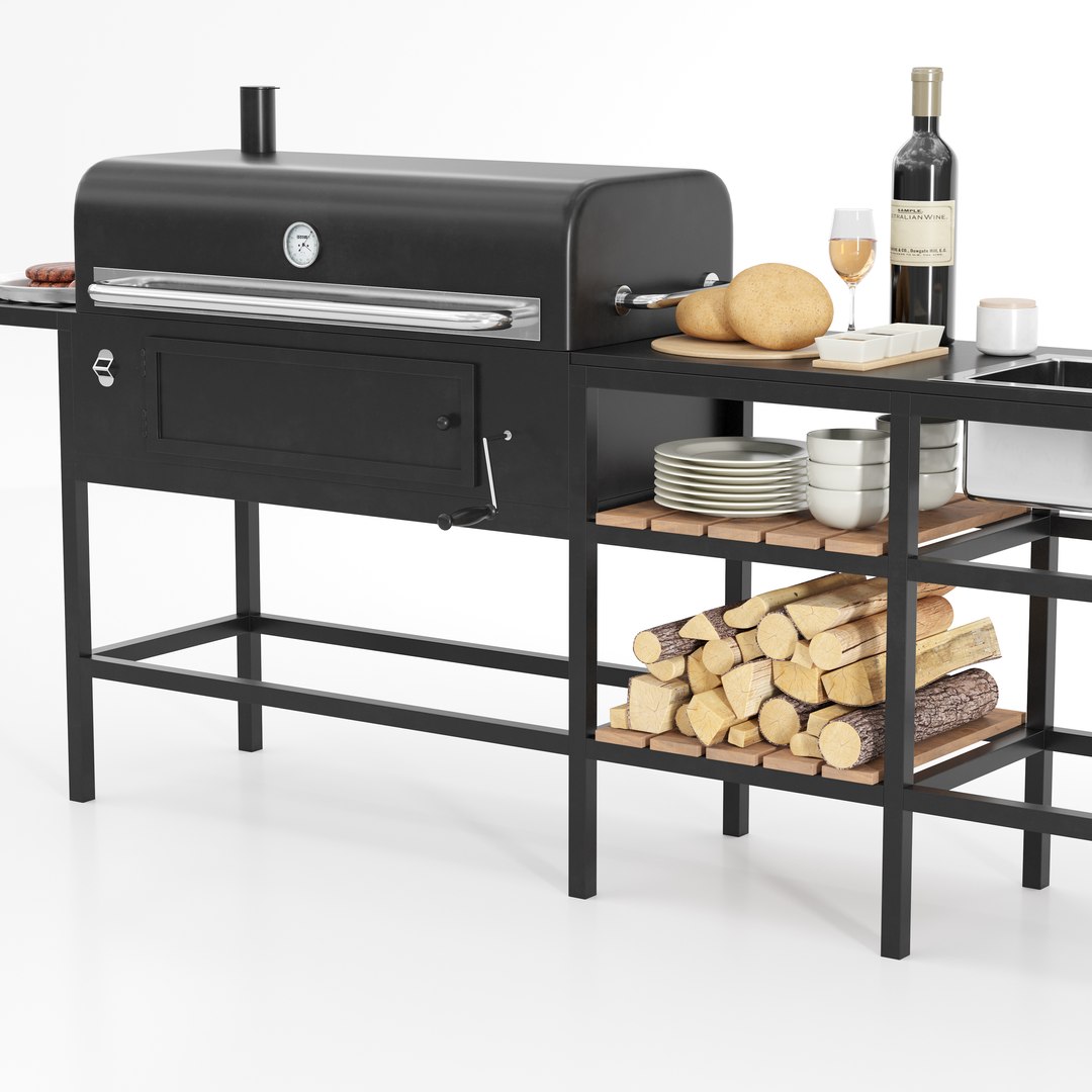 3D Model Barbecue 18 - TurboSquid 1961323