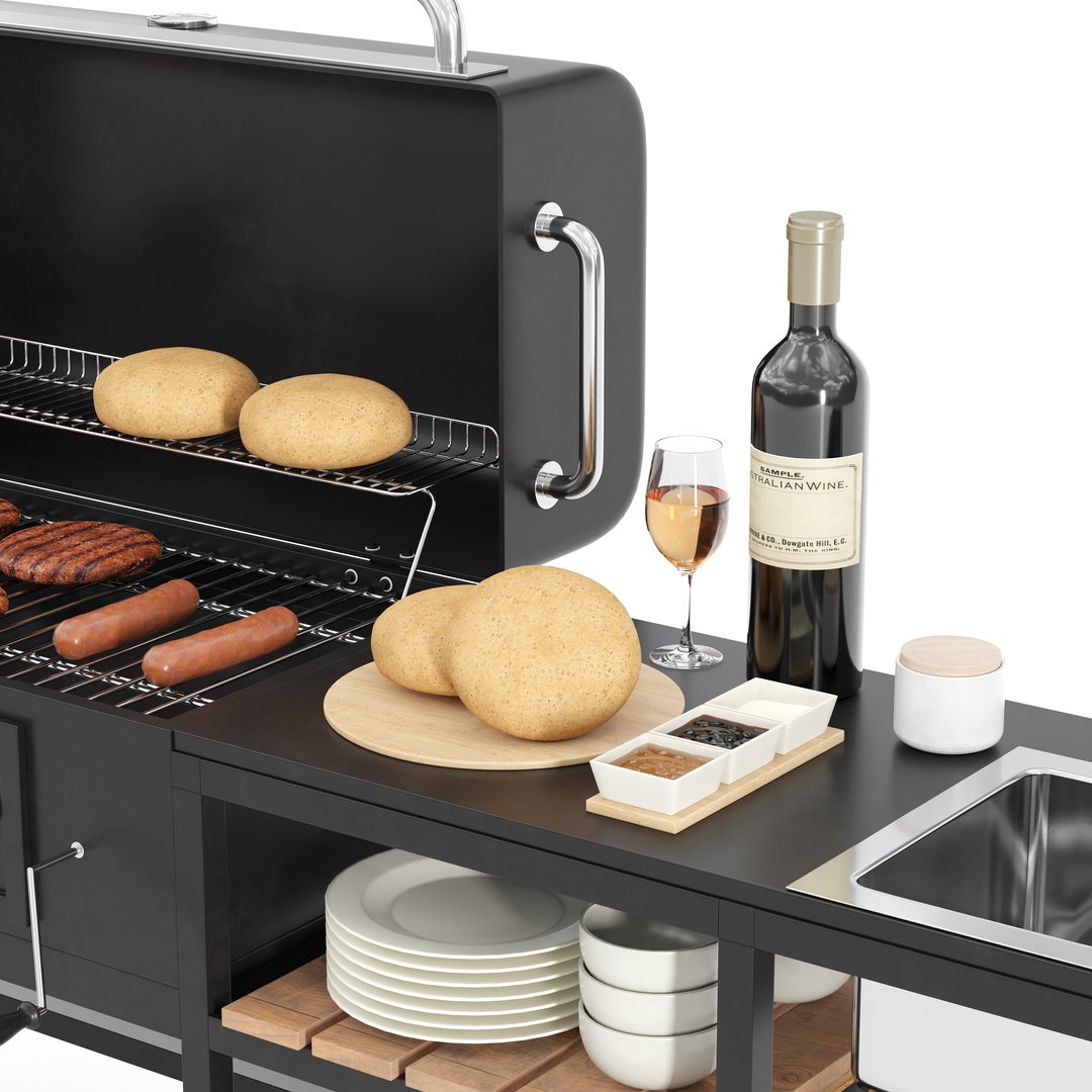 3D Model Barbecue 18 - TurboSquid 1961323
