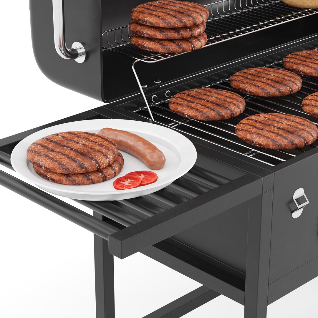 3D Model Barbecue 18 - TurboSquid 1961323