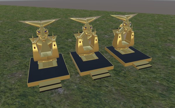 3D fantasy gold throne demon - TurboSquid 1238444
