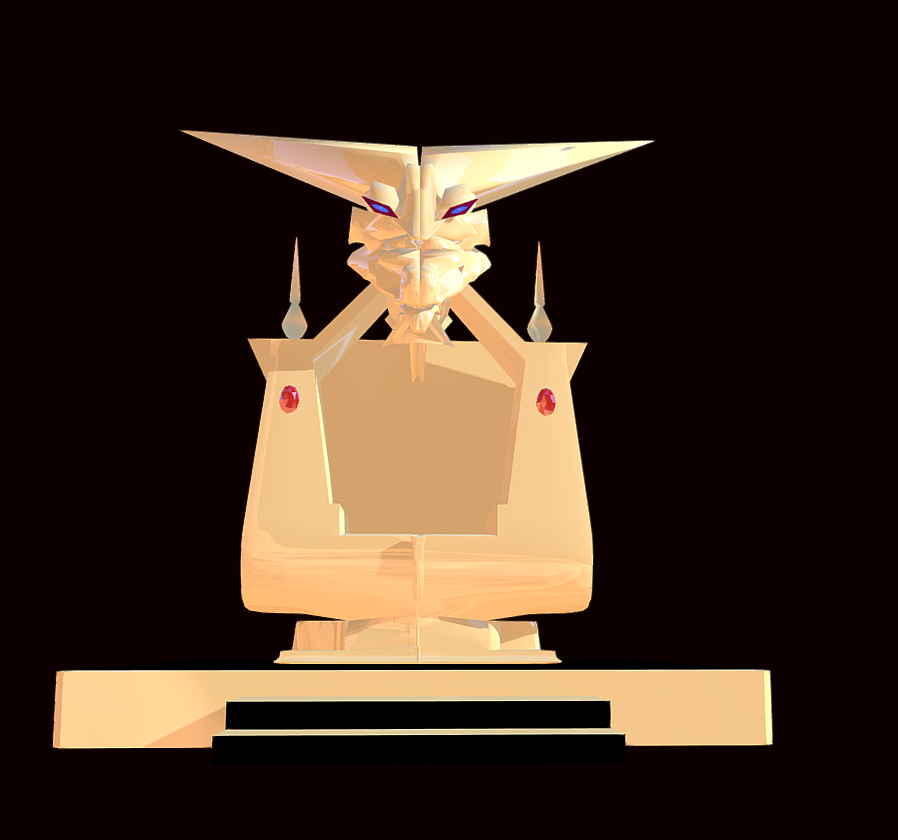 3D fantasy gold throne demon - TurboSquid 1238444