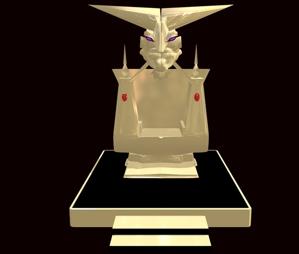 3D fantasy gold throne demon - TurboSquid 1238444