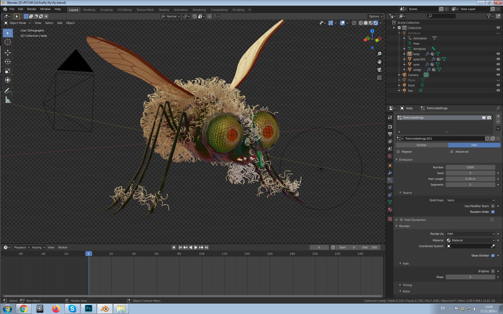 3D Model Fly Rigged - TurboSquid 1484053