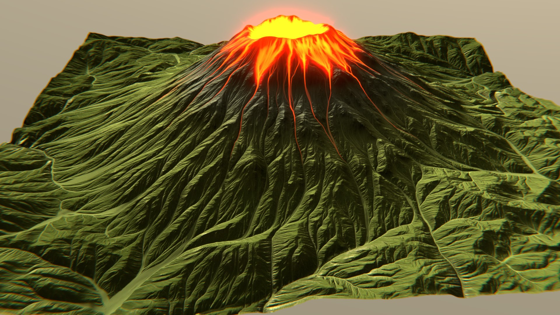 Vulcano 3d Model