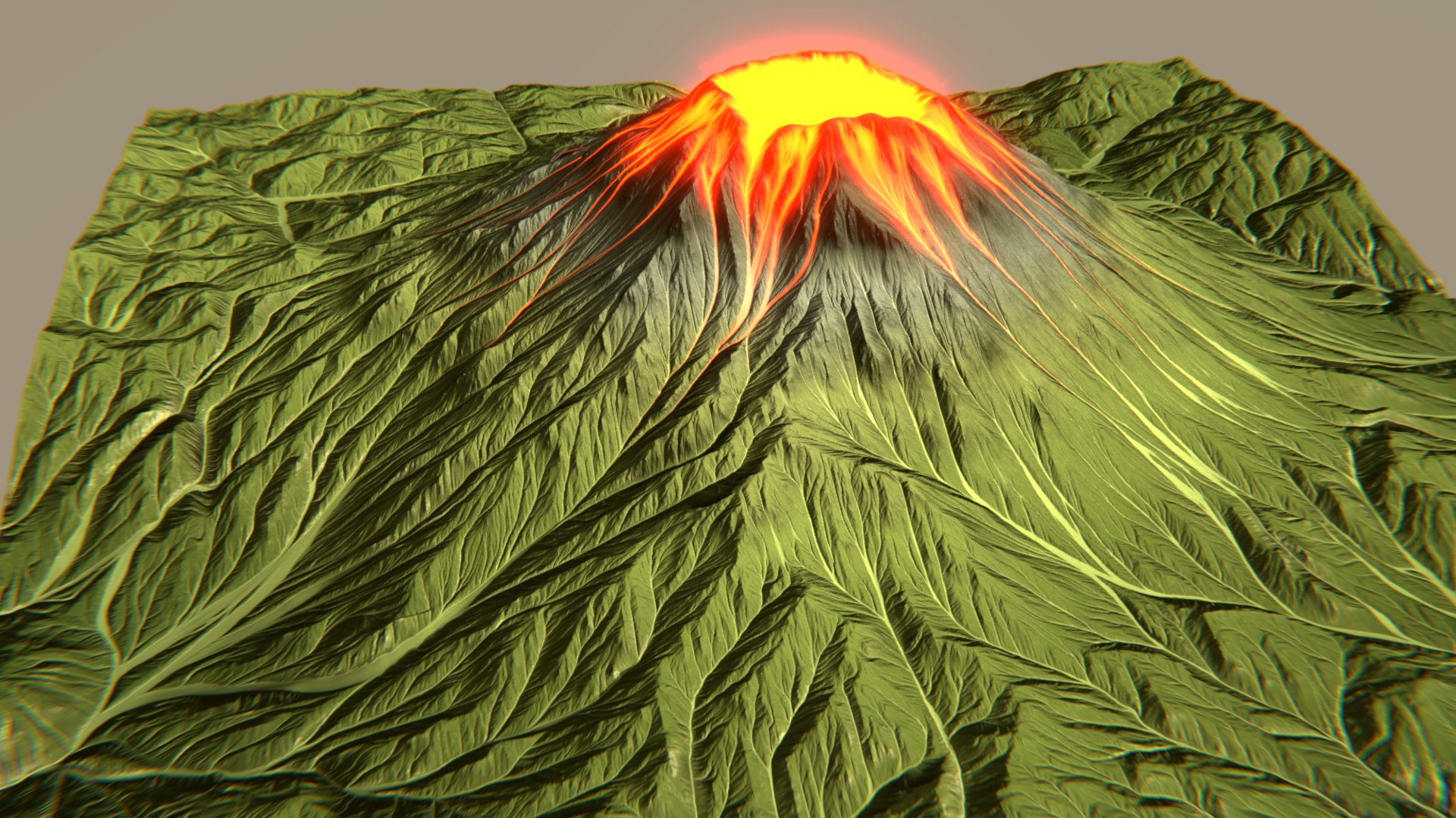 Vulcano 3d Model