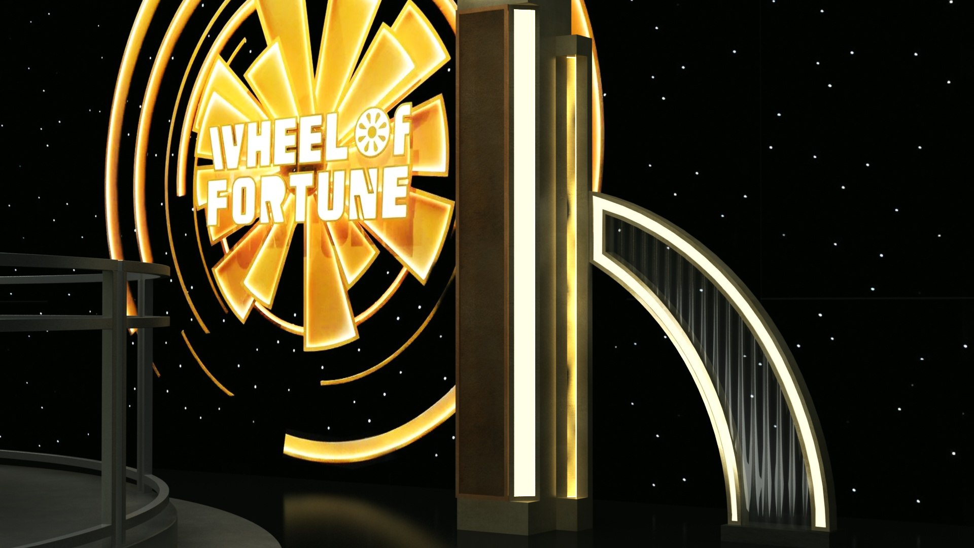 3D Wheel Of Fortune Studio Equipment Collection - TurboSquid 2272478