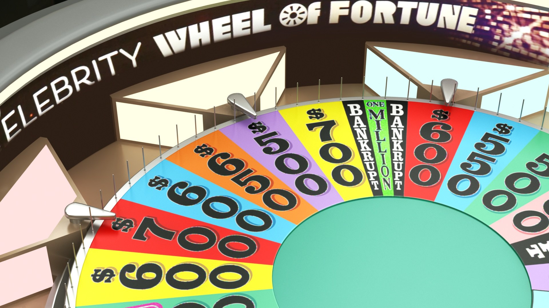 3D Wheel Of Fortune Studio Equipment Collection - TurboSquid 2272478