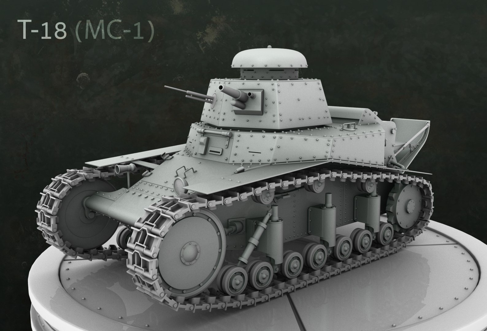 Tank T-18 3d Model