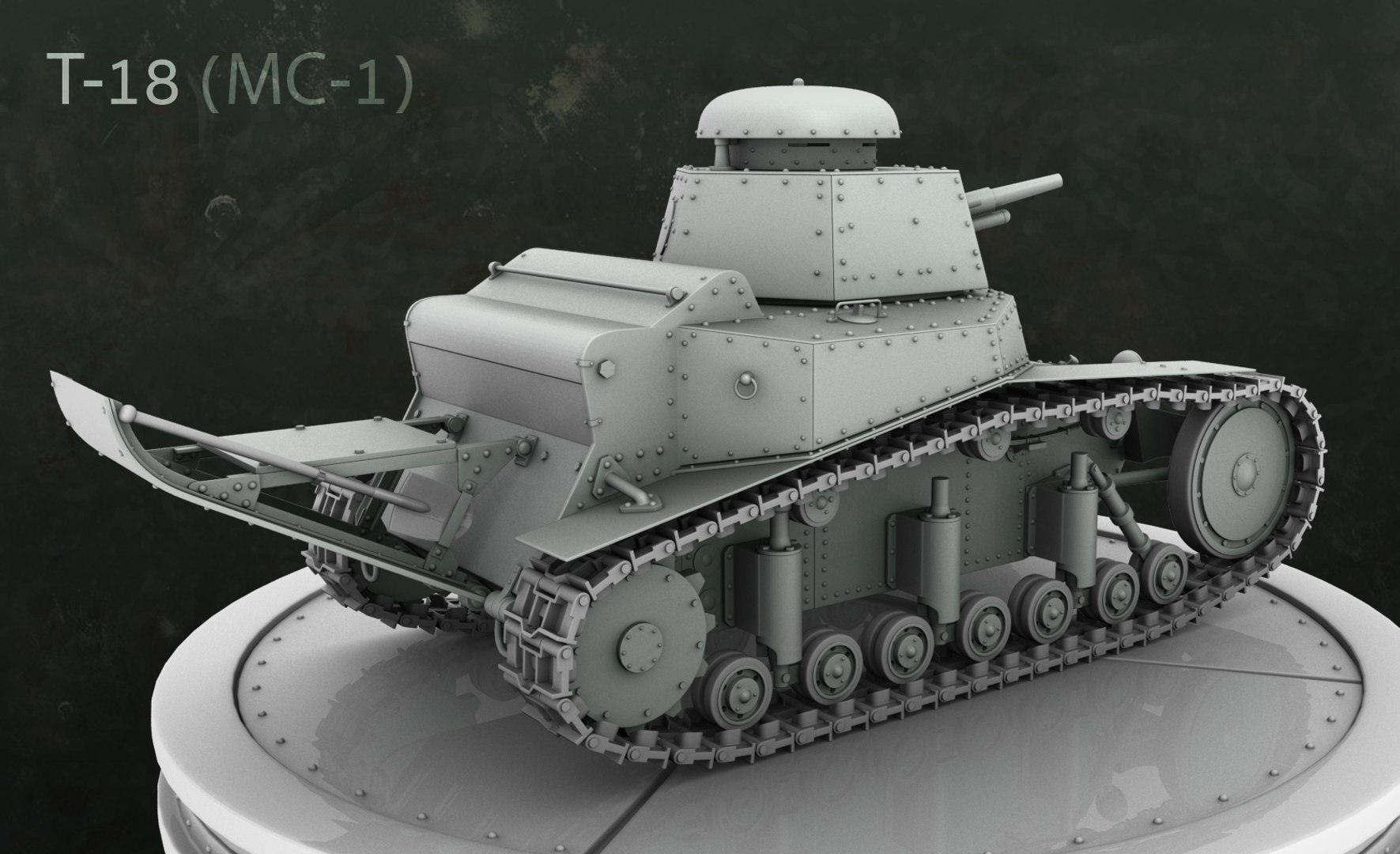 Tank T-18 3d Model