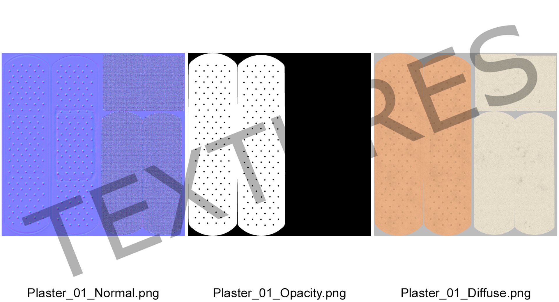 Band aid set 3D model - TurboSquid 1333078