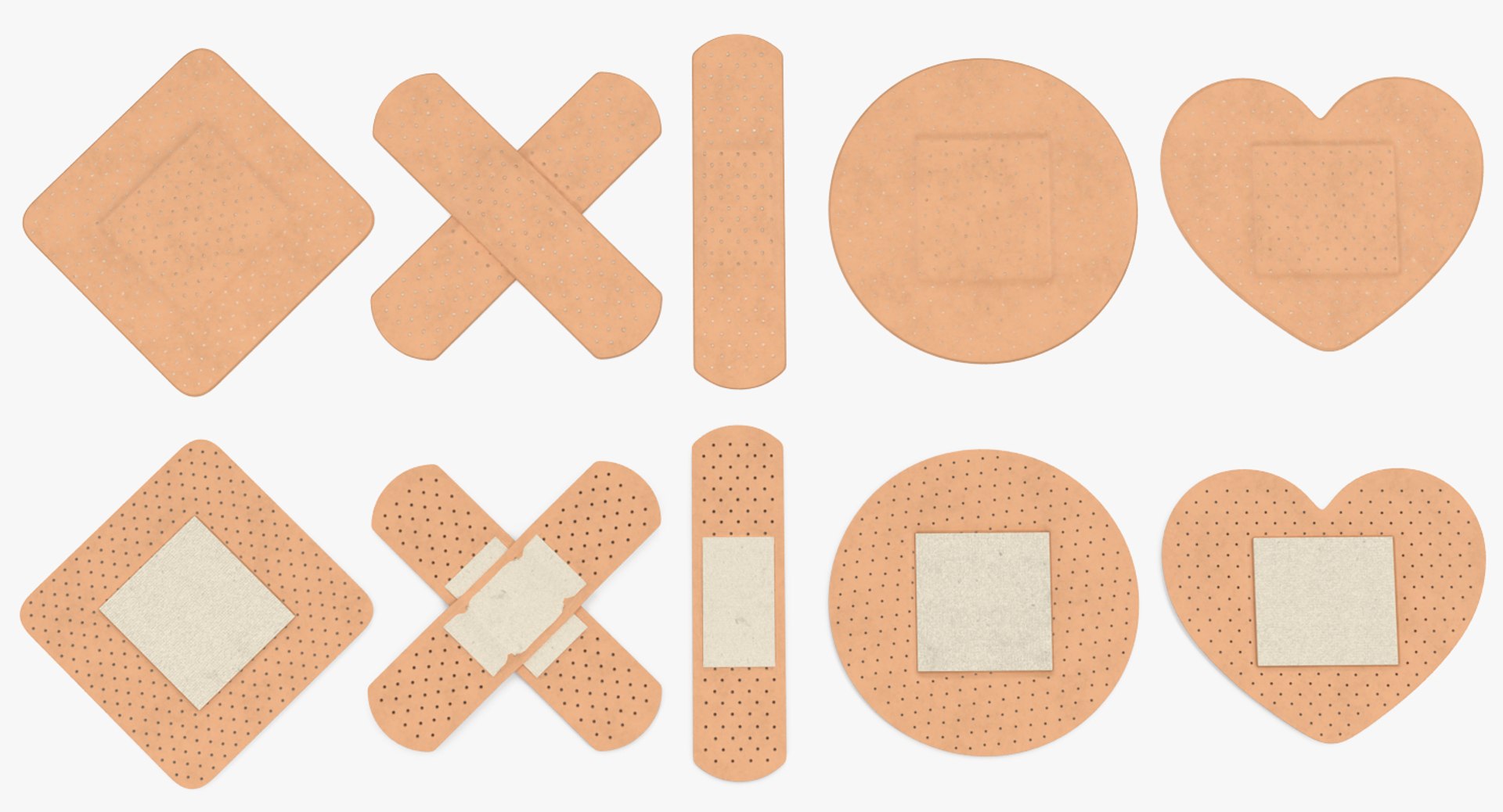 Band aid set 3D model - TurboSquid 1333078