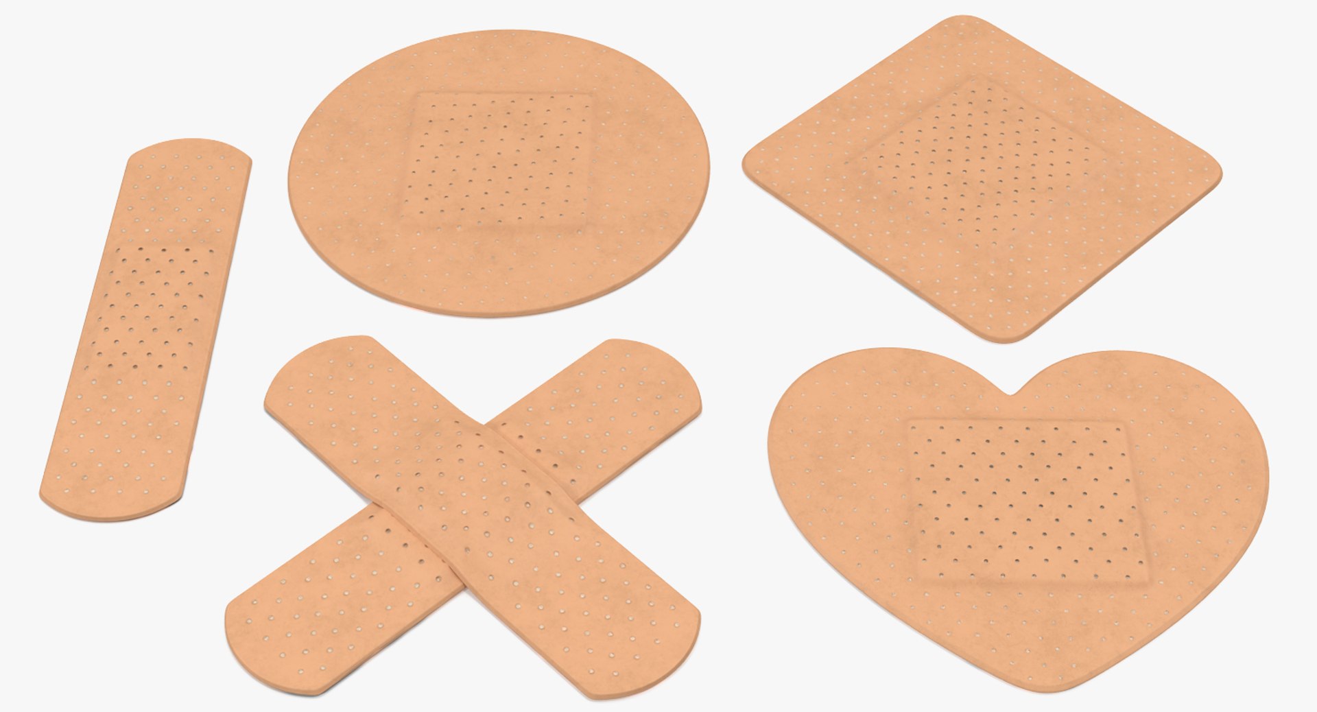 Band aid set 3D model - TurboSquid 1333078