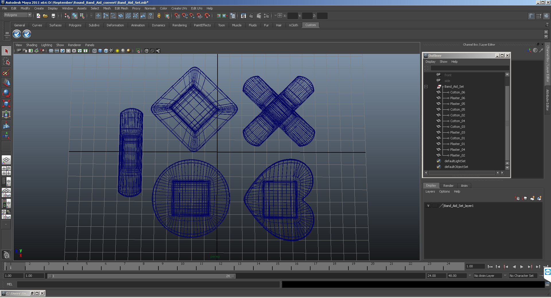 Band aid set 3D model - TurboSquid 1333078