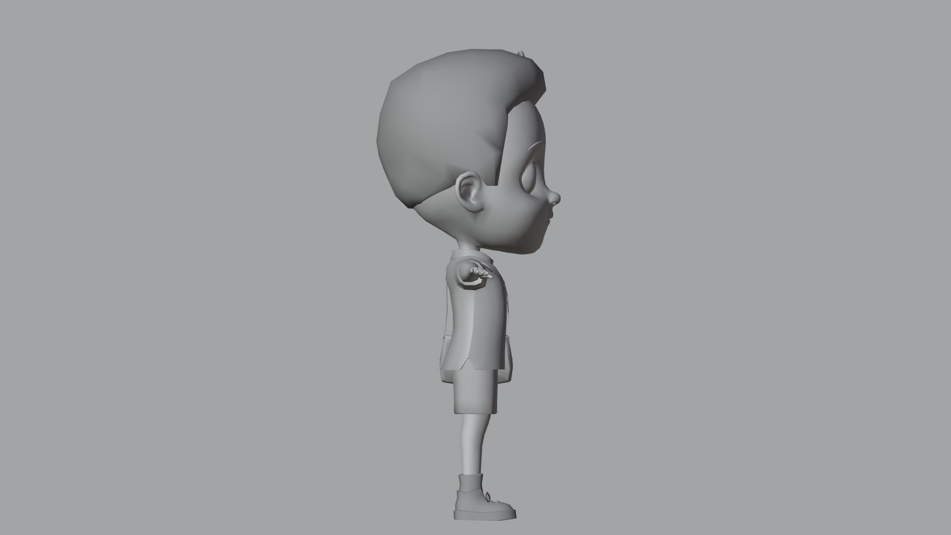 3D Cartoon Character School Kid 3 model - TurboSquid 1889515