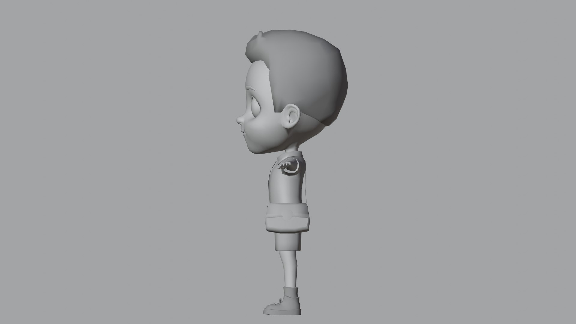3D Cartoon Character School Kid 3 model - TurboSquid 1889515