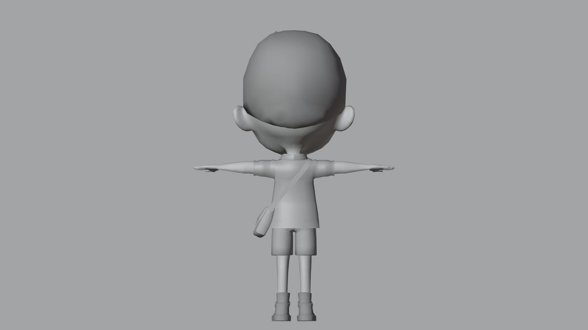 3D Cartoon Character School Kid 3 model - TurboSquid 1889515