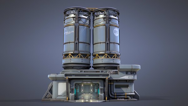 Sci-fi Building Silo PBR 3D - TurboSquid 1835571