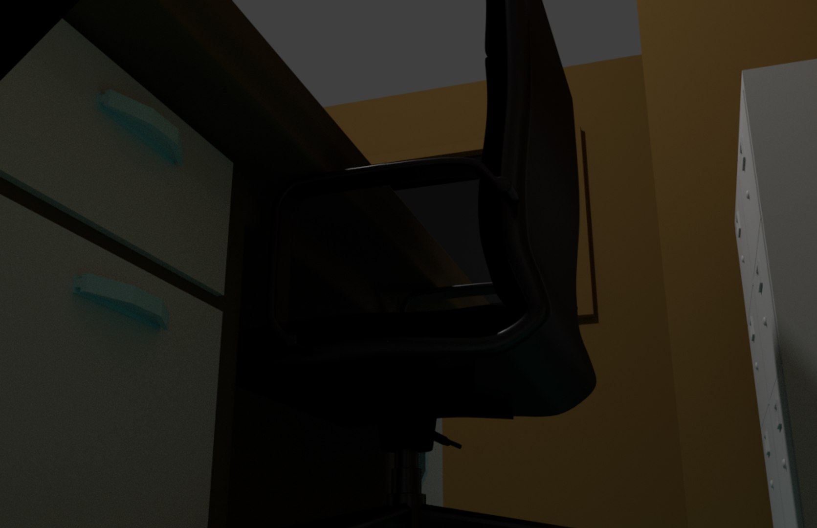 3D model simple office scene chairs - TurboSquid 1314049